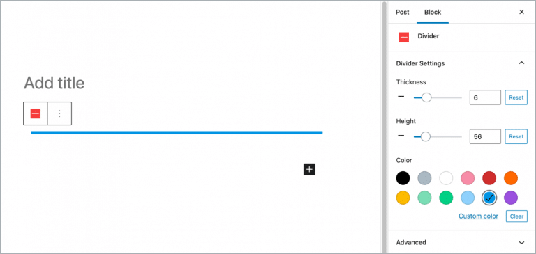 How To Add A Horizontal Line Separator in WordPress
