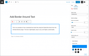 How To Add Border Around Text In WordPress - Ultimate Blocks