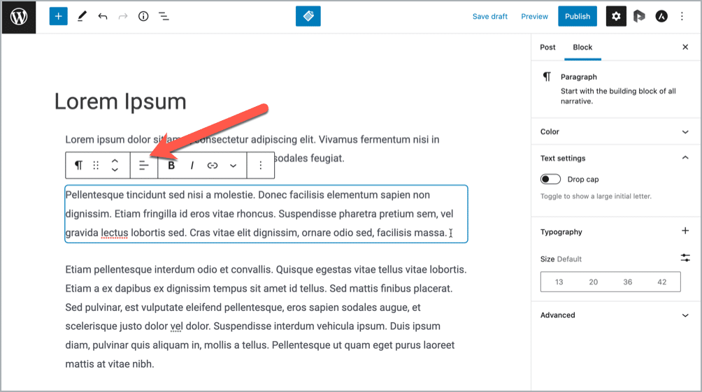 How To Align Text In WordPress Left Center Or Right 