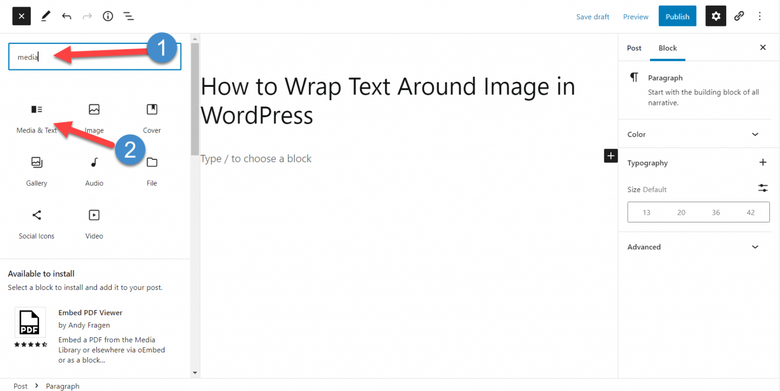 How to Wrap Text Around Image in WordPress