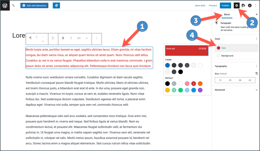 How to Change Text Font Color in WordPress (4 Easy Ways)