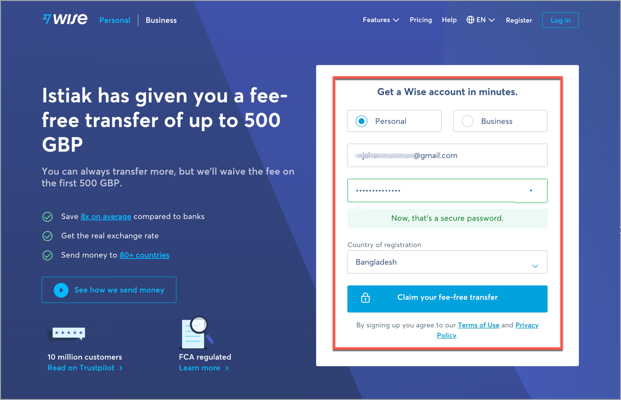 How to Create A Wise Account (With Free Money Transfer)