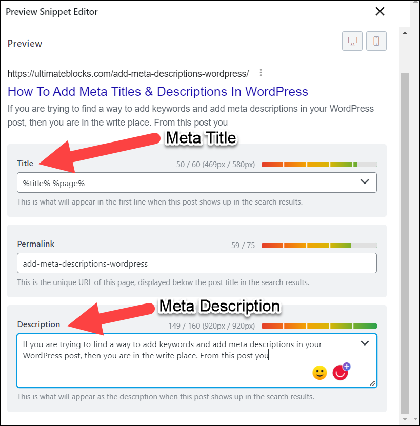 How To Add Meta Titles Descriptions In WordPress