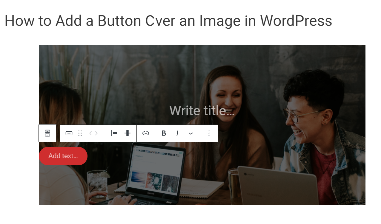 How to Add a Button Over an Image in WordPress