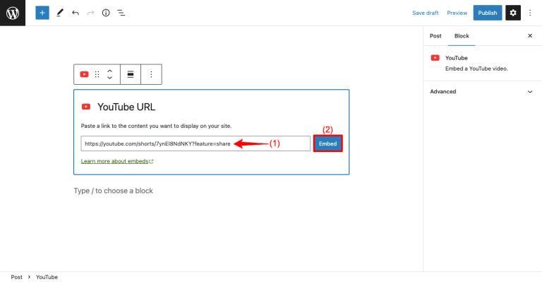 How to Embed YouTube Shorts in WordPress (4 Easy Steps)
