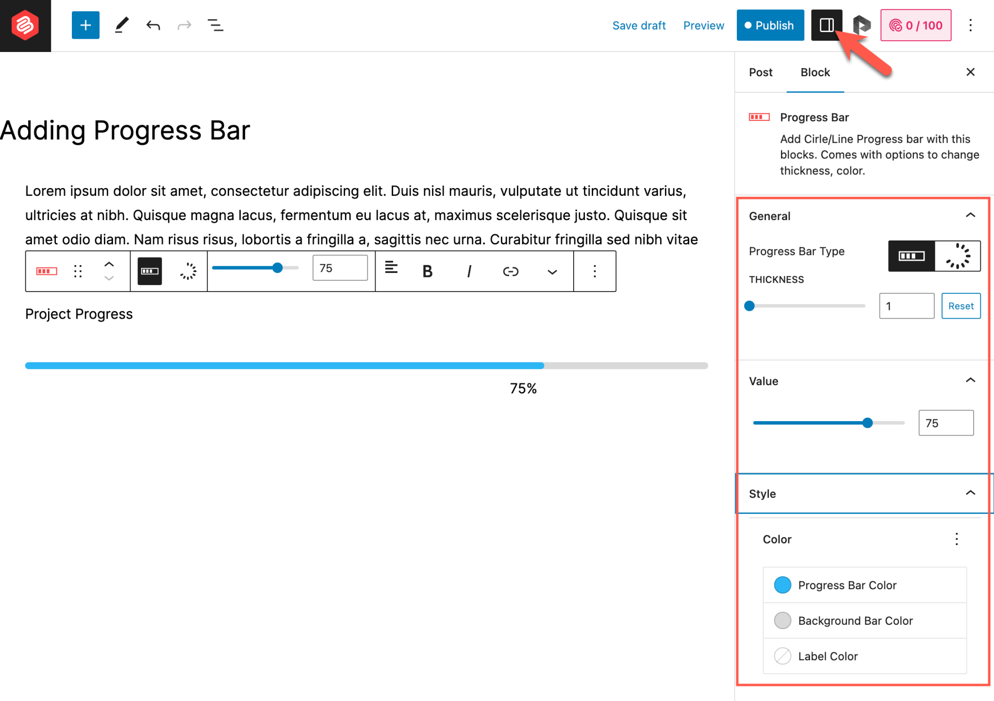How to Add Progress Bars in WordPress (With/out a Plugin)