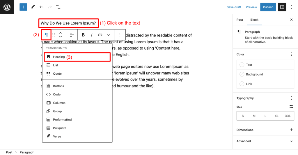  How To Add A Subheading In WordPress Posts And Pages