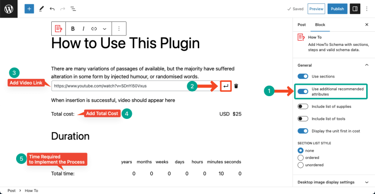 How to Use the HowTo Schema Block - Ultimate Blocks