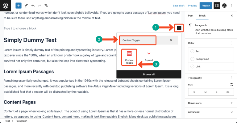 How to Use the Content Toggle Block - Ultimate Blocks