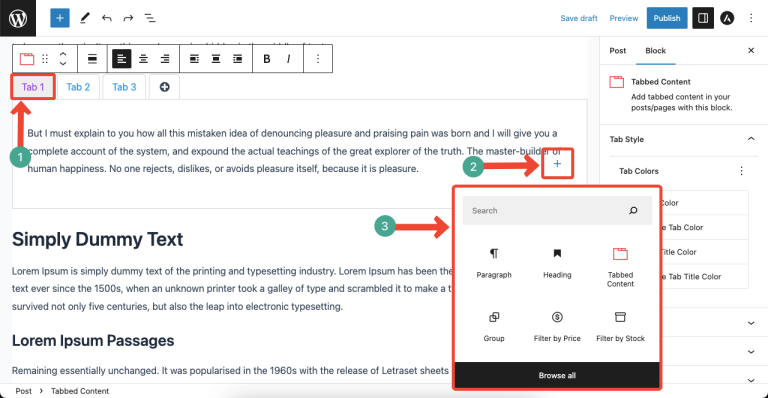 How to Use the Tabbed Content Block - Ultimate Blocks