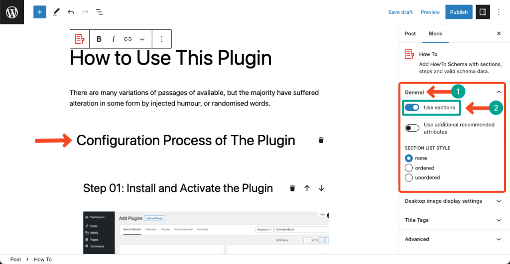 How to Use the HowTo Schema Block - Ultimate Blocks