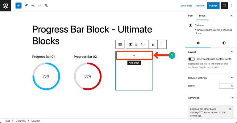 How to Use the Progress Bar Block - Ultimate Blocks