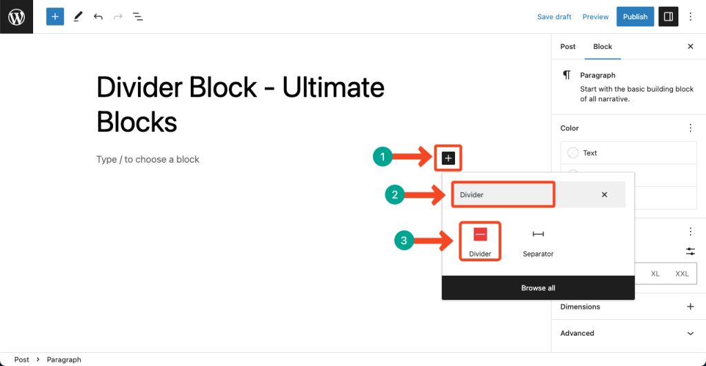 How to Use the Divider Block - Ultimate Blocks