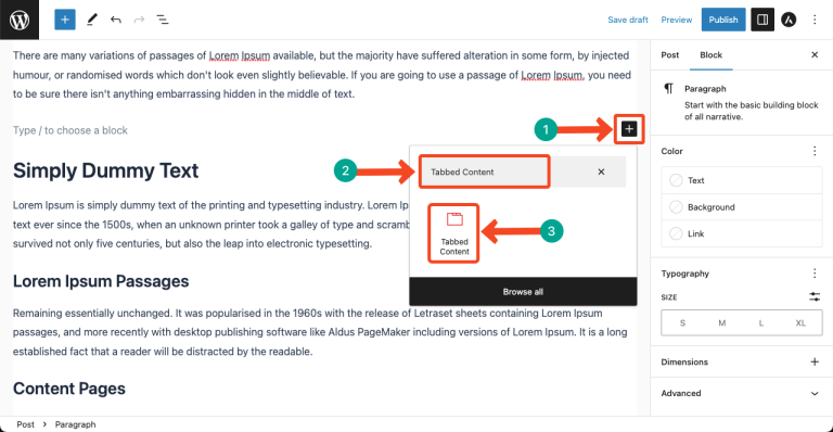 How to Use the Tabbed Content Block - Ultimate Blocks