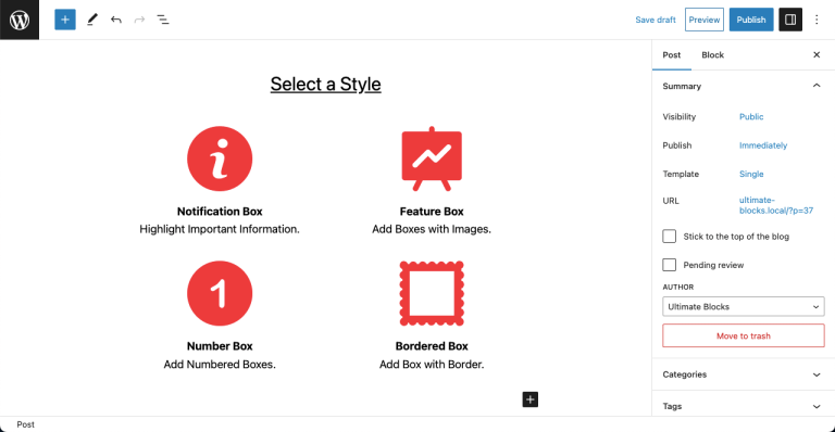 How to Use the Styled Box Block - Ultimate Blocks