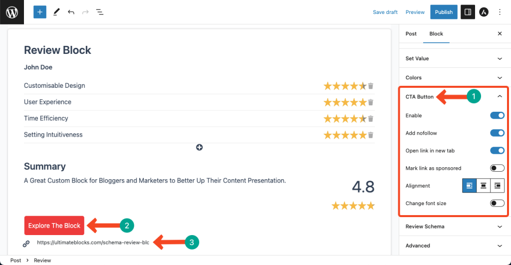 How to Use the Review Block - Ultimate Blocks