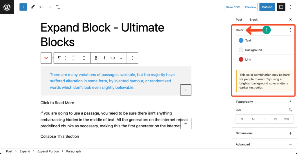 How to Use the Expand Block - Ultimate Blocks