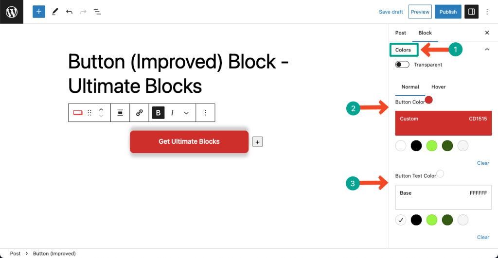 How to Use the Button (Improved) Block - Ultimate Blocks