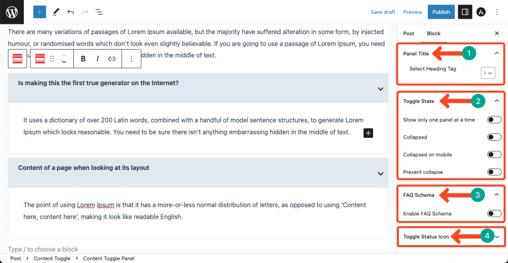 How to Use the Content Toggle Block - Ultimate Blocks