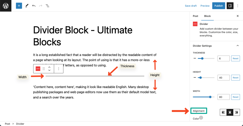How to Use the Divider Block - Ultimate Blocks