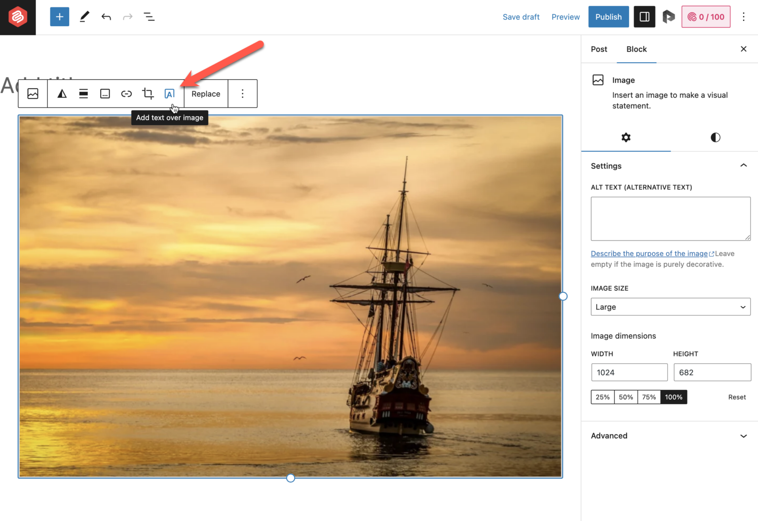 How to Add Text Over an Image in WordPress (Step by Step)