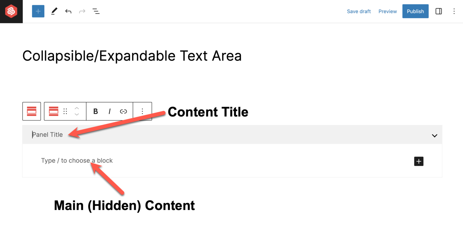 How To Add A Collapsible/Expandable Text Area In WordPress