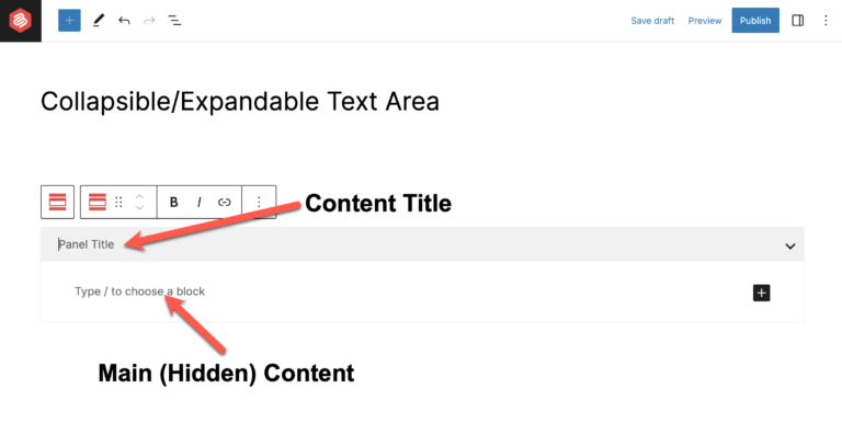 How To Add A Collapsible/Expandable Text Area In WordPress