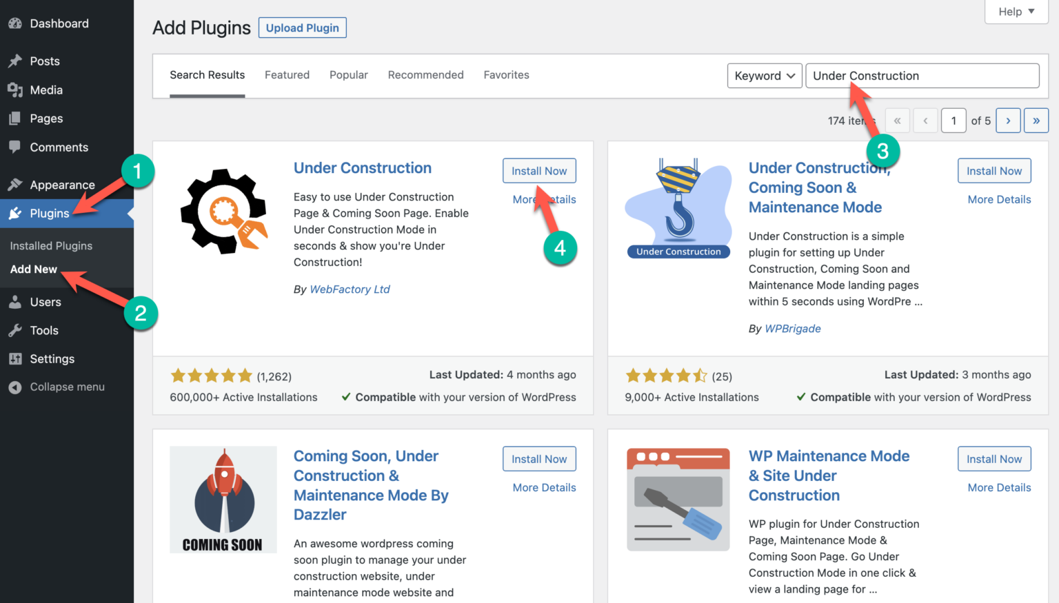 How To Create A Under Construction Page In WordPress
