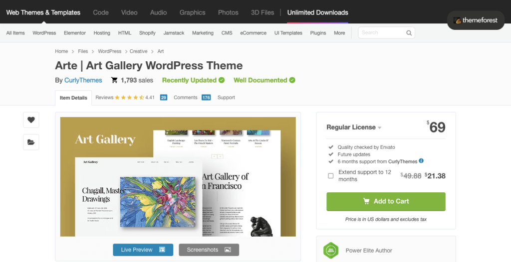 10+ Best Art Gallery WordPress Themes (2023)