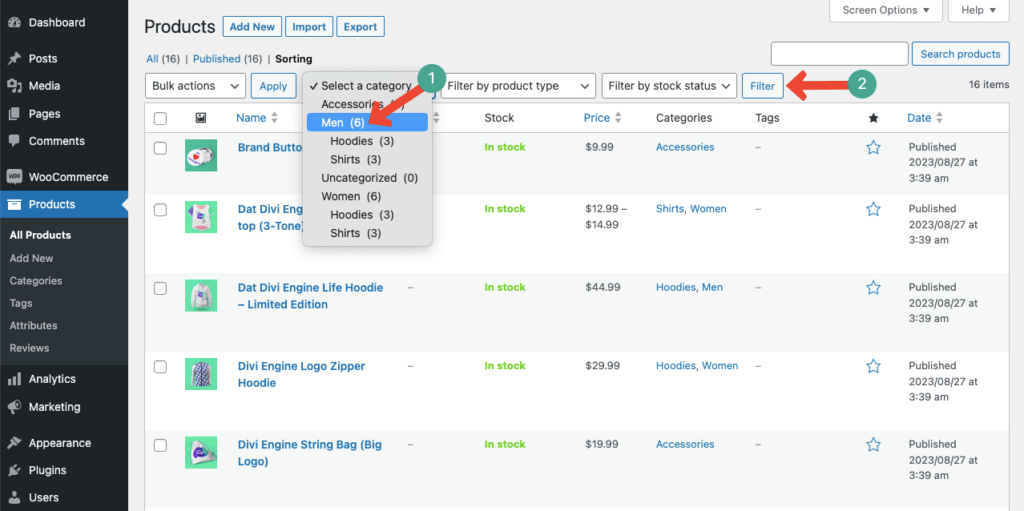 How To Sort Products In Woocommerce