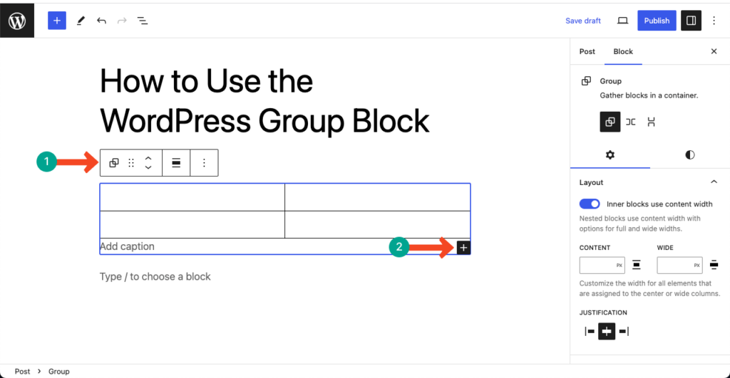 How to Use the WordPress Group Block (Gutenberg)