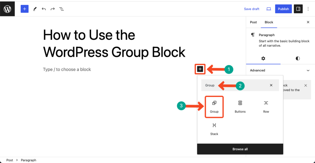How to Use the WordPress Group Block (Gutenberg)