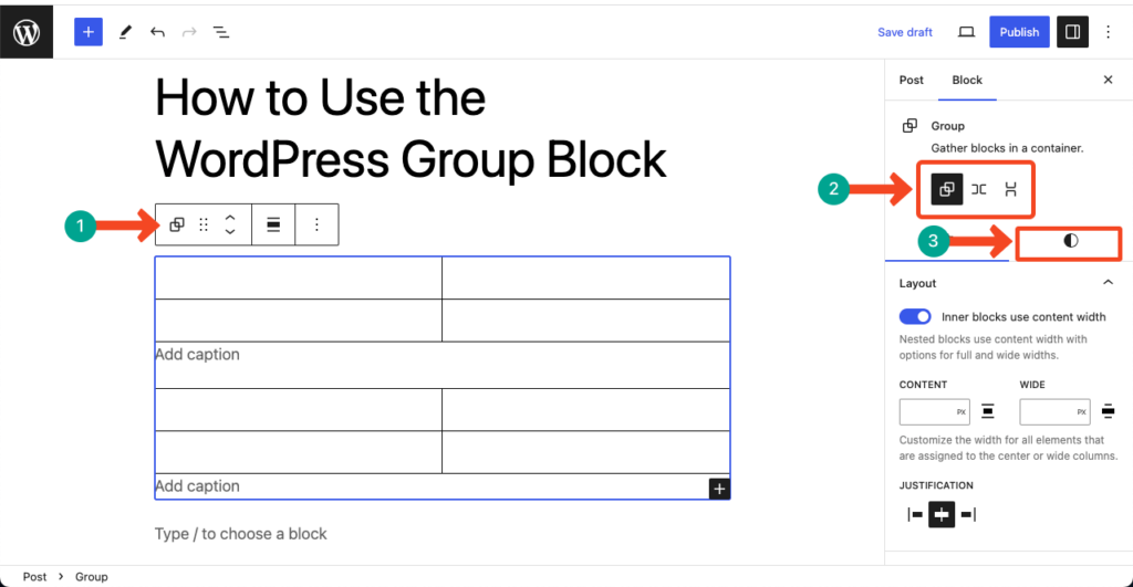 How to Use the WordPress Group Block (Gutenberg)