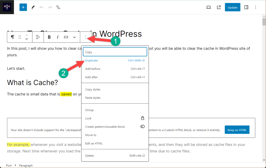 How To Duplicate Blocks In Wordpress 3023