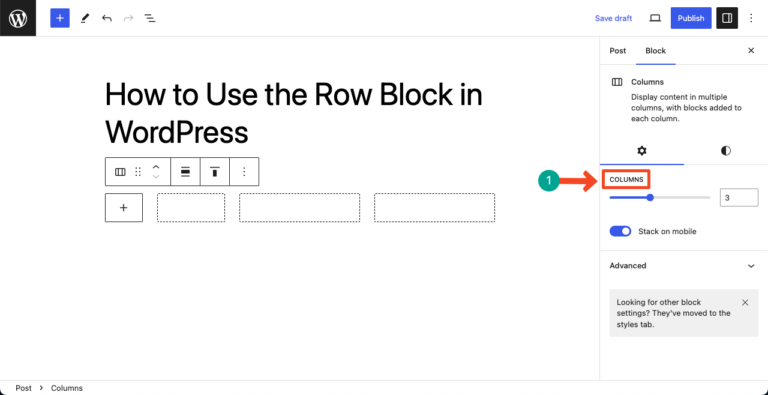 How to Use the Row Block in WordPress