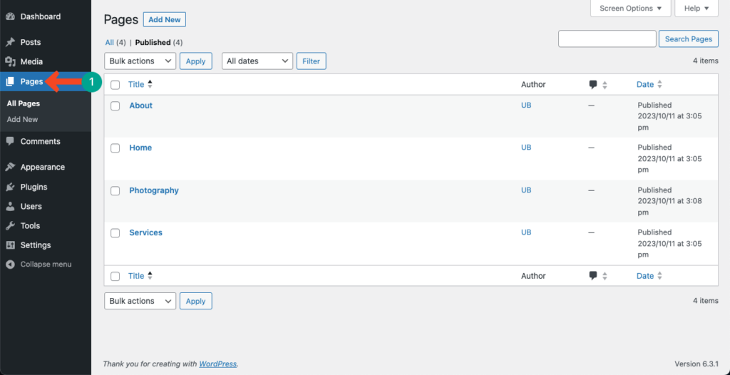 How to Add a Subpage in WordPress