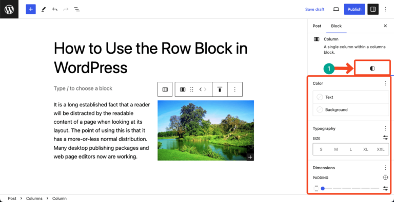 How to Use the Row Block in WordPress