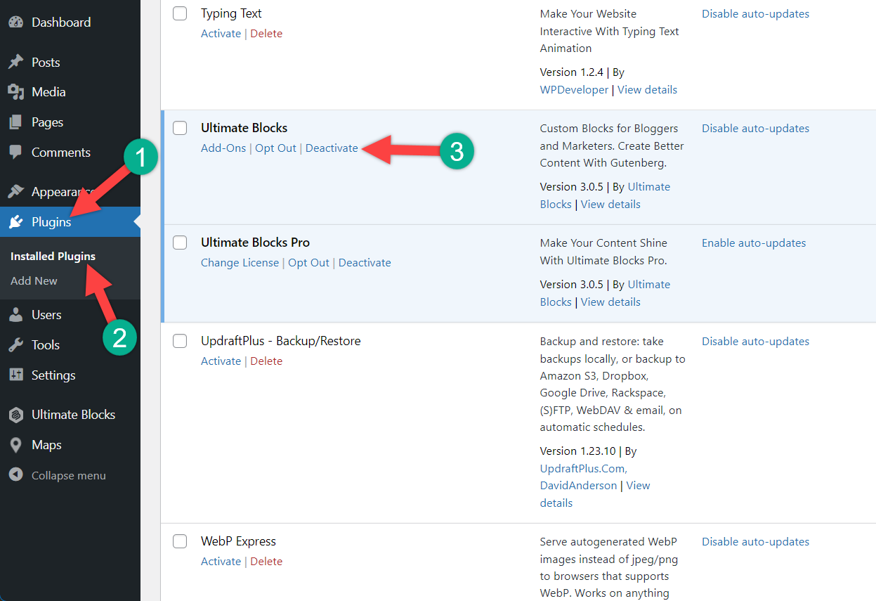 Beginners Guide To Deactivate Wordpress Plugins Two Ways