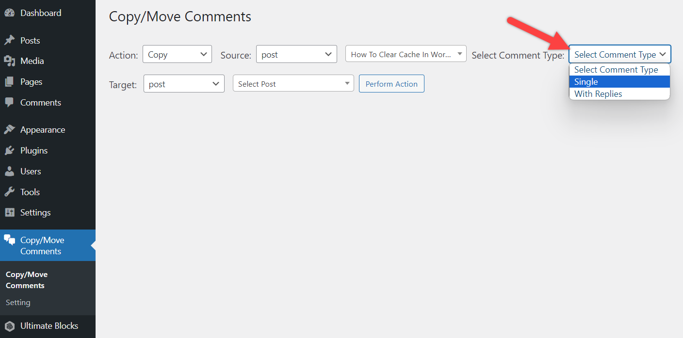 How to Copy or Move Comments Between WordPress Posts