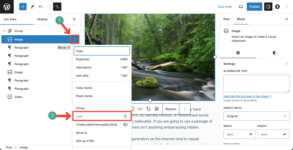 How to Use the List View in WordPress Block Editor