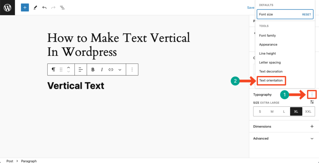 How to Make Text Vertical In WordPress (Easy Way)