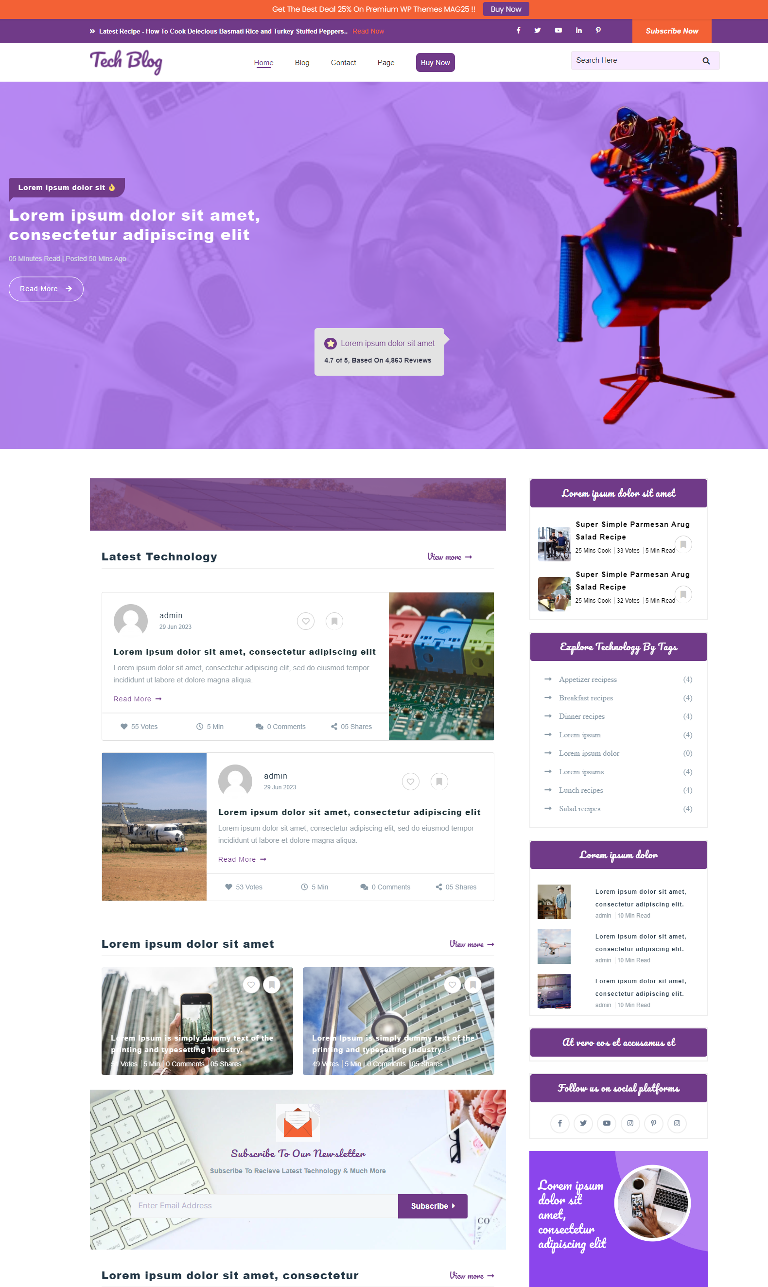10 Best WordPress Themes for Tech Blog (2025)