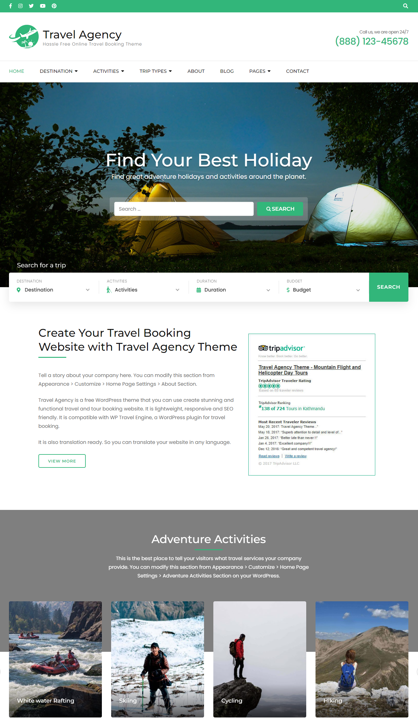 10 Best Tour & Travel Agency WordPress Themes