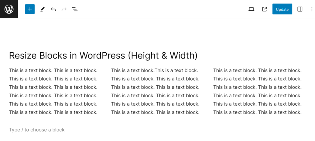 How to Resize Blocks in WordPress (Height & Width)