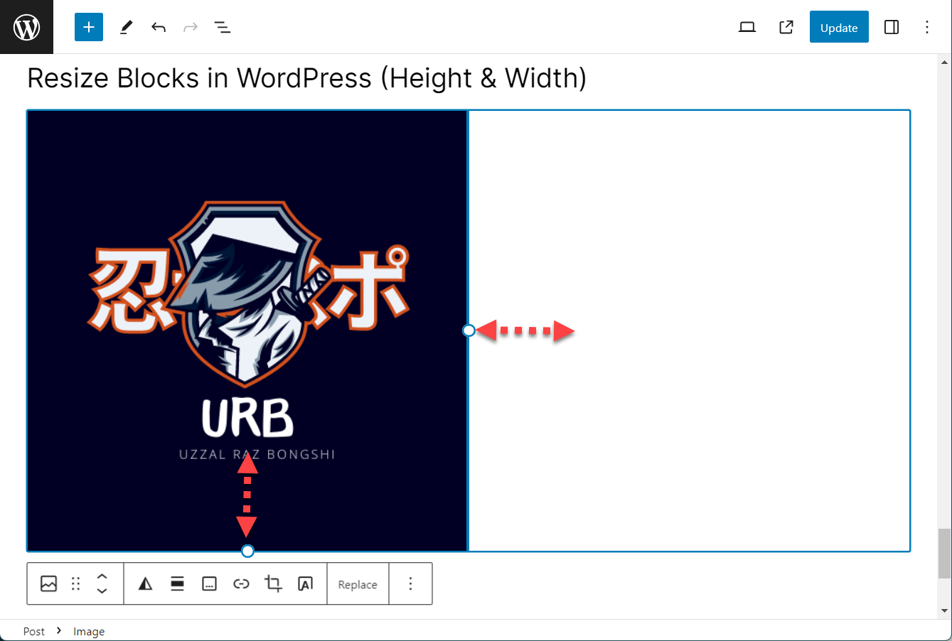 How To Resize Blocks In Wordpress Height And Width