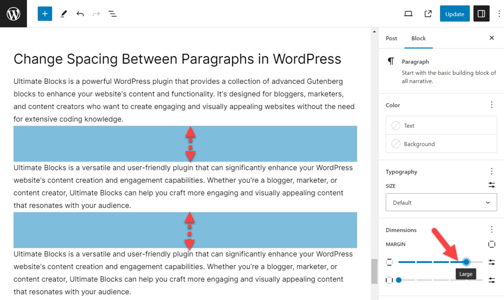 How to Change Spacing Between Paragraphs in WordPress