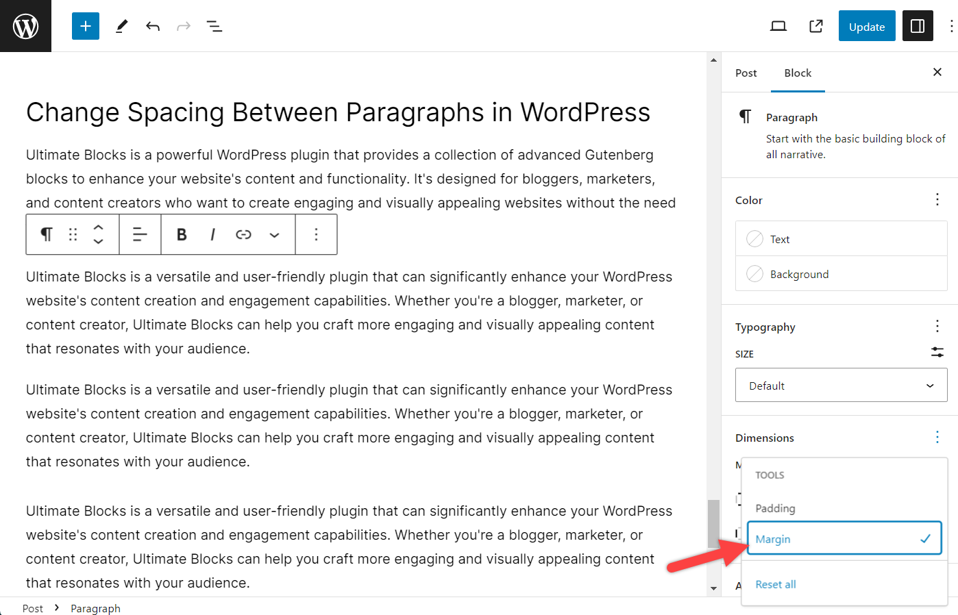 How To Change Spacing Between Paragraphs In WordPress