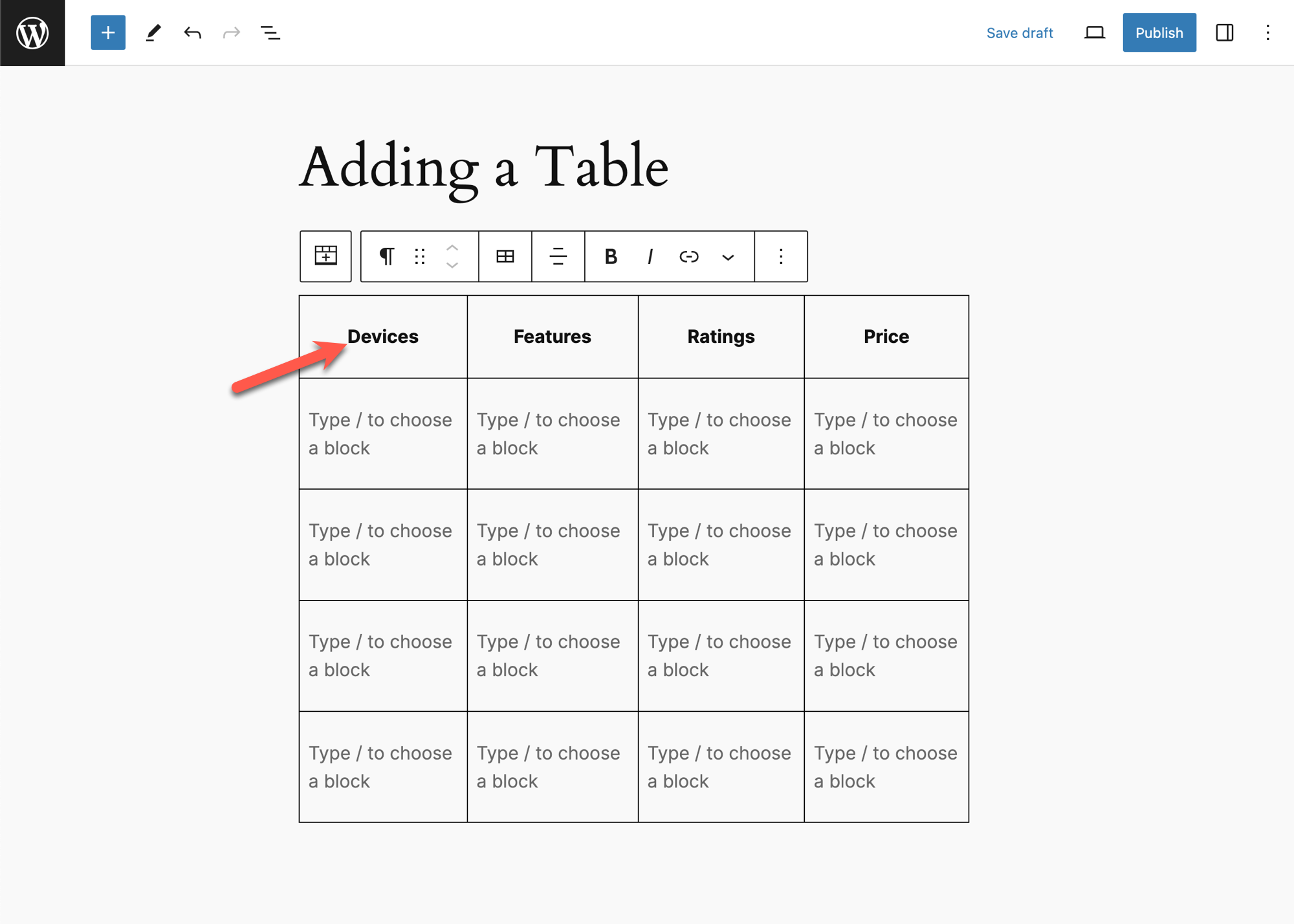 How To Create Tables In Wordpress Block And Classic Editor