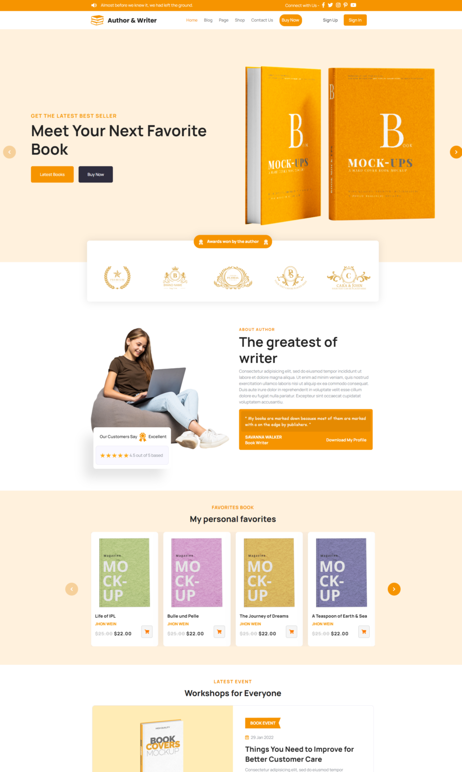 10 Best WordPress Themes for Authors and Writers (2025)
