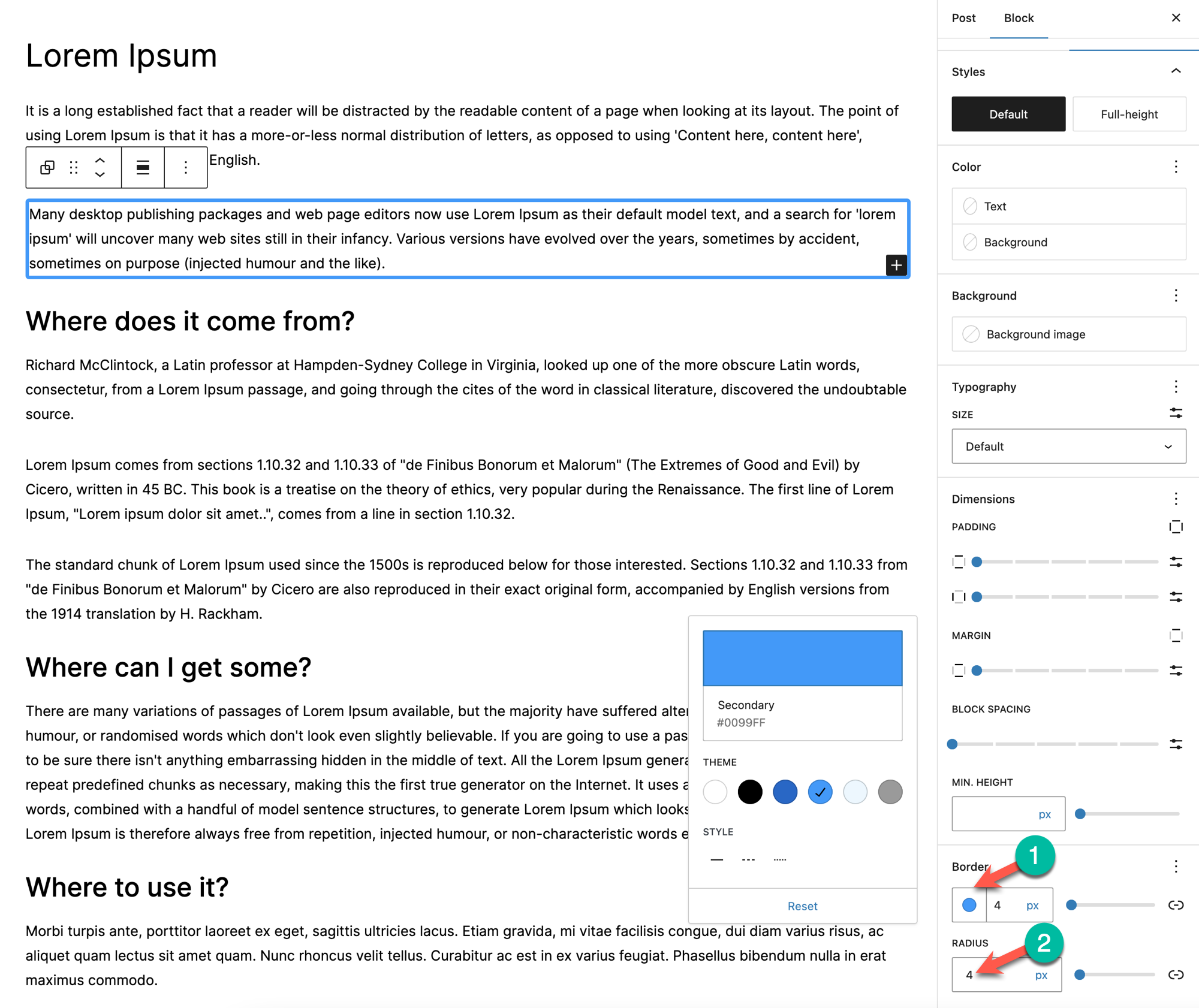 How To Add Border Around Text In WordPress (Two Ways)